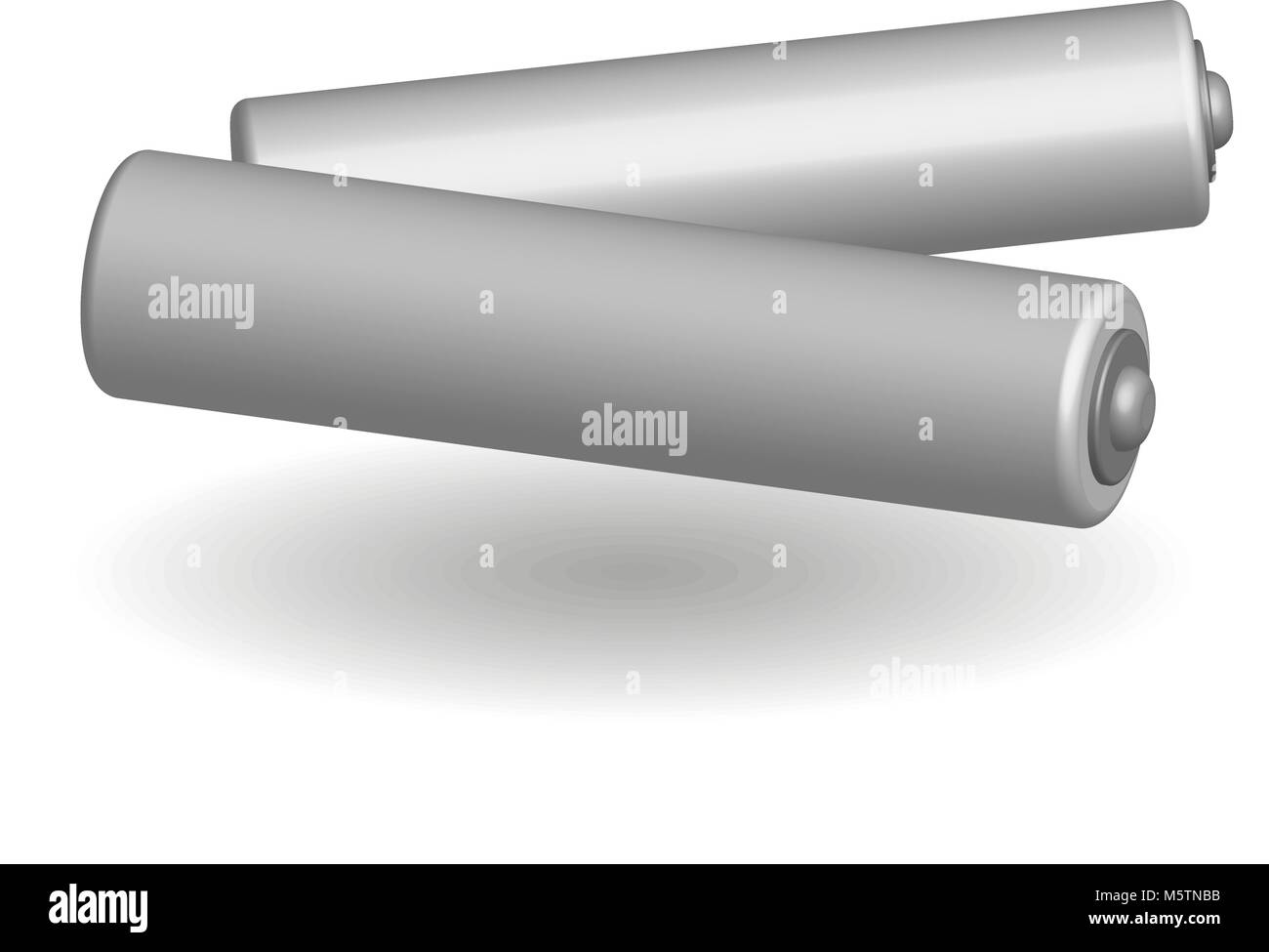 White batteries in 3D, vector Stock Vector Image & Art - Alamy