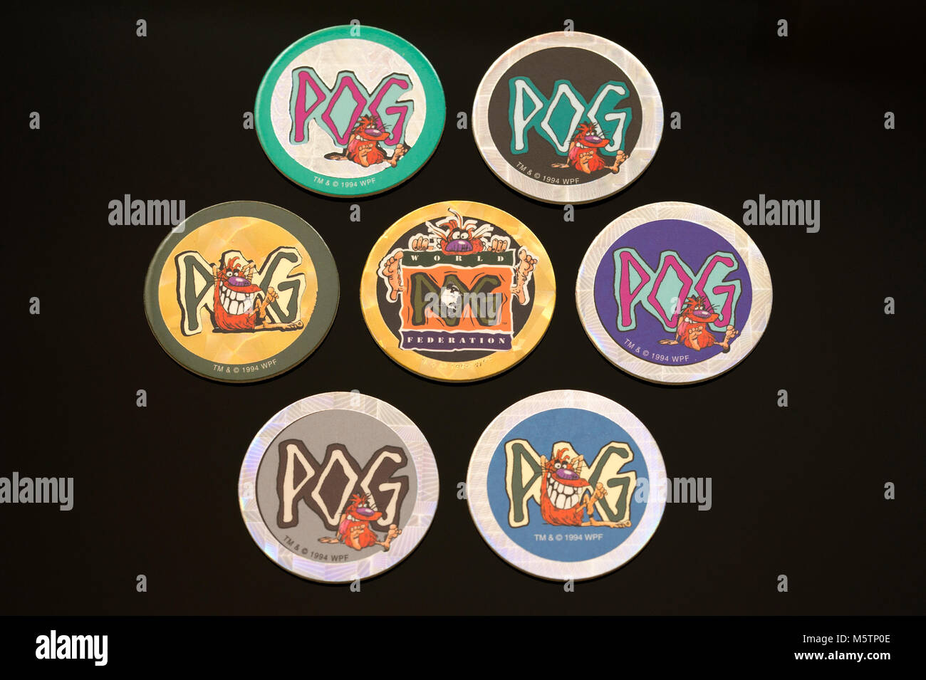 Pogs (Milk cap) collectibles which was a popular children's game in ...