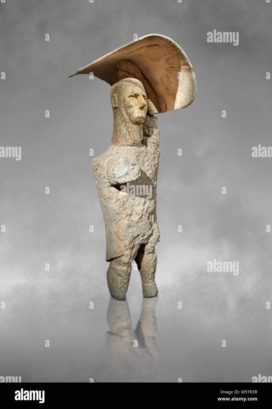 9th century BC Giants of Mont'e Prama Nuragic stone statue of a boxer ...
