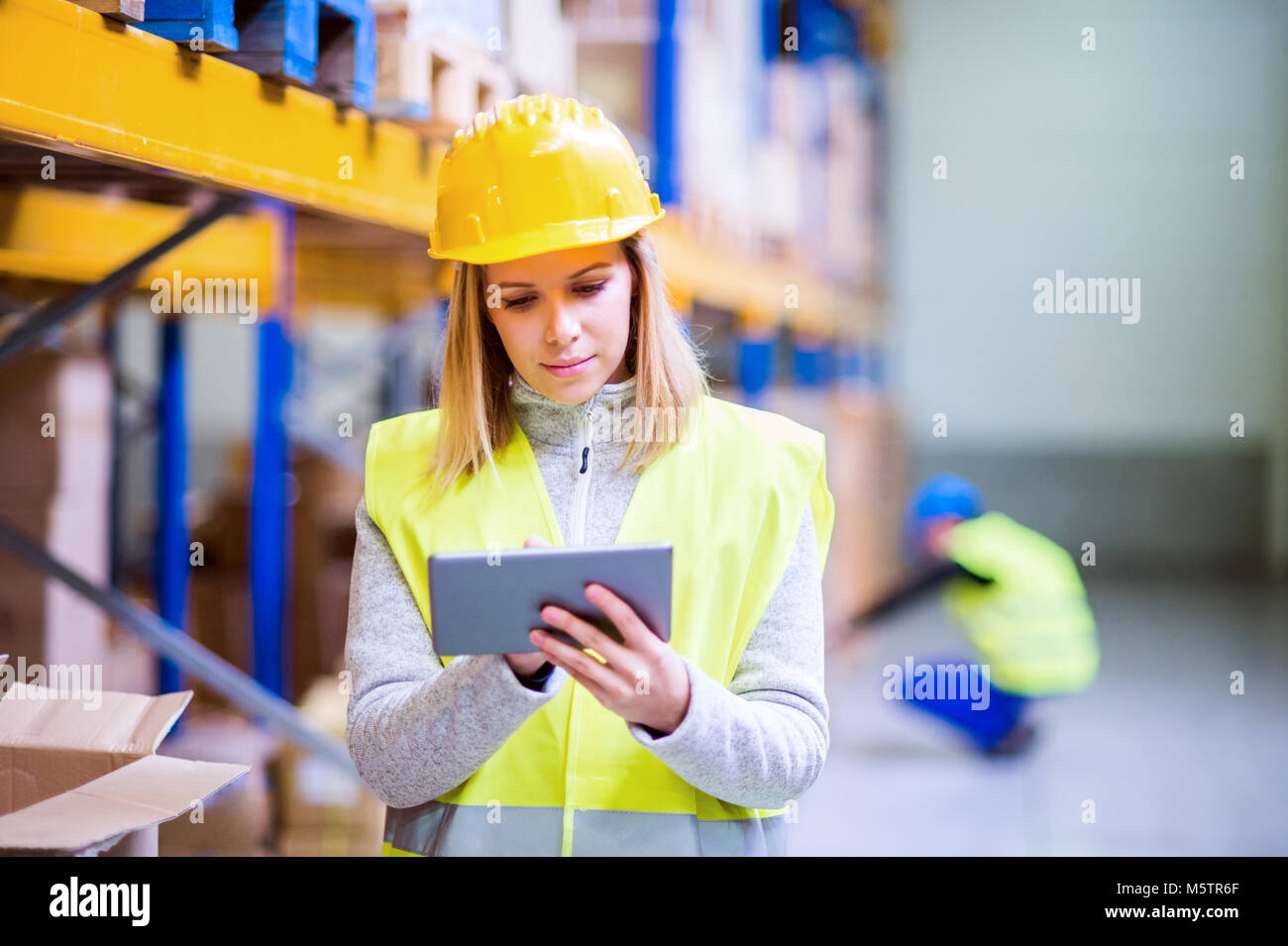 Female warehouse manager woman hi-res stock photography and images - Alamy