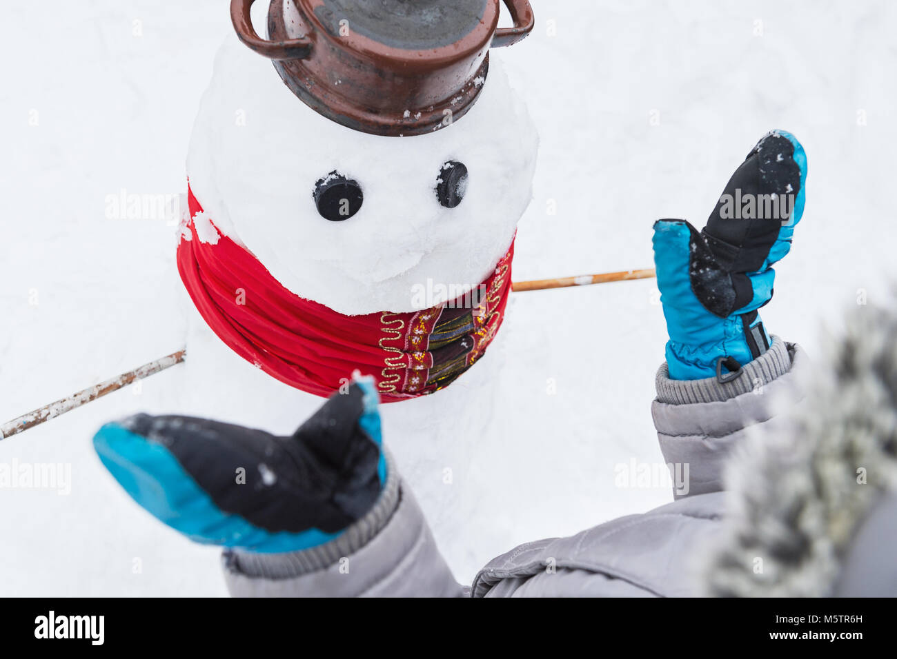 Real snowman hi-res stock photography and images - Alamy