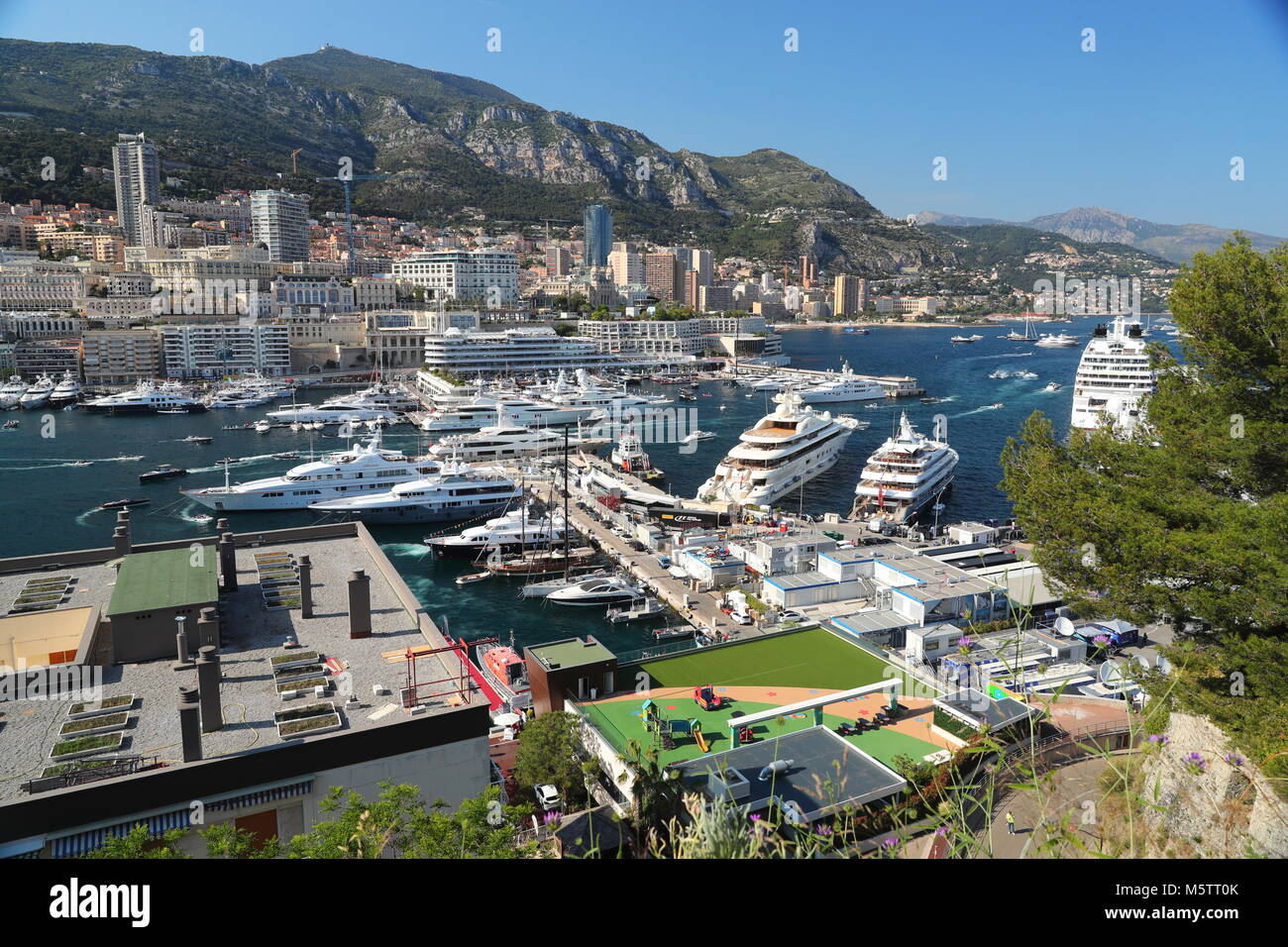Port Hercule in time of carrying out race of the Grand Prix Formula 1 ...