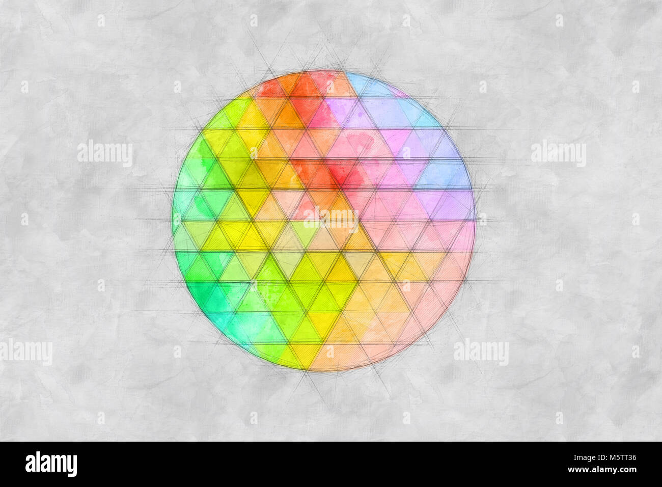 Geometric shapes triangle circle hi-res stock photography and images ...