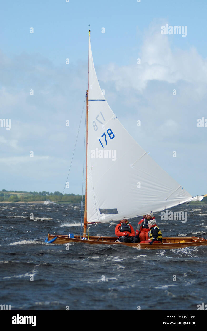 Olympic sailor Cathy MacAleavey (left) races her Shannon One Design ...