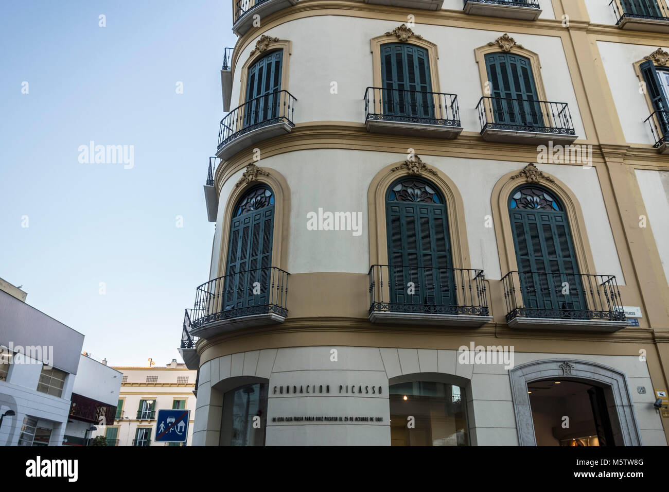 Building house where born Pablo Picasso historic center of Malaga ...