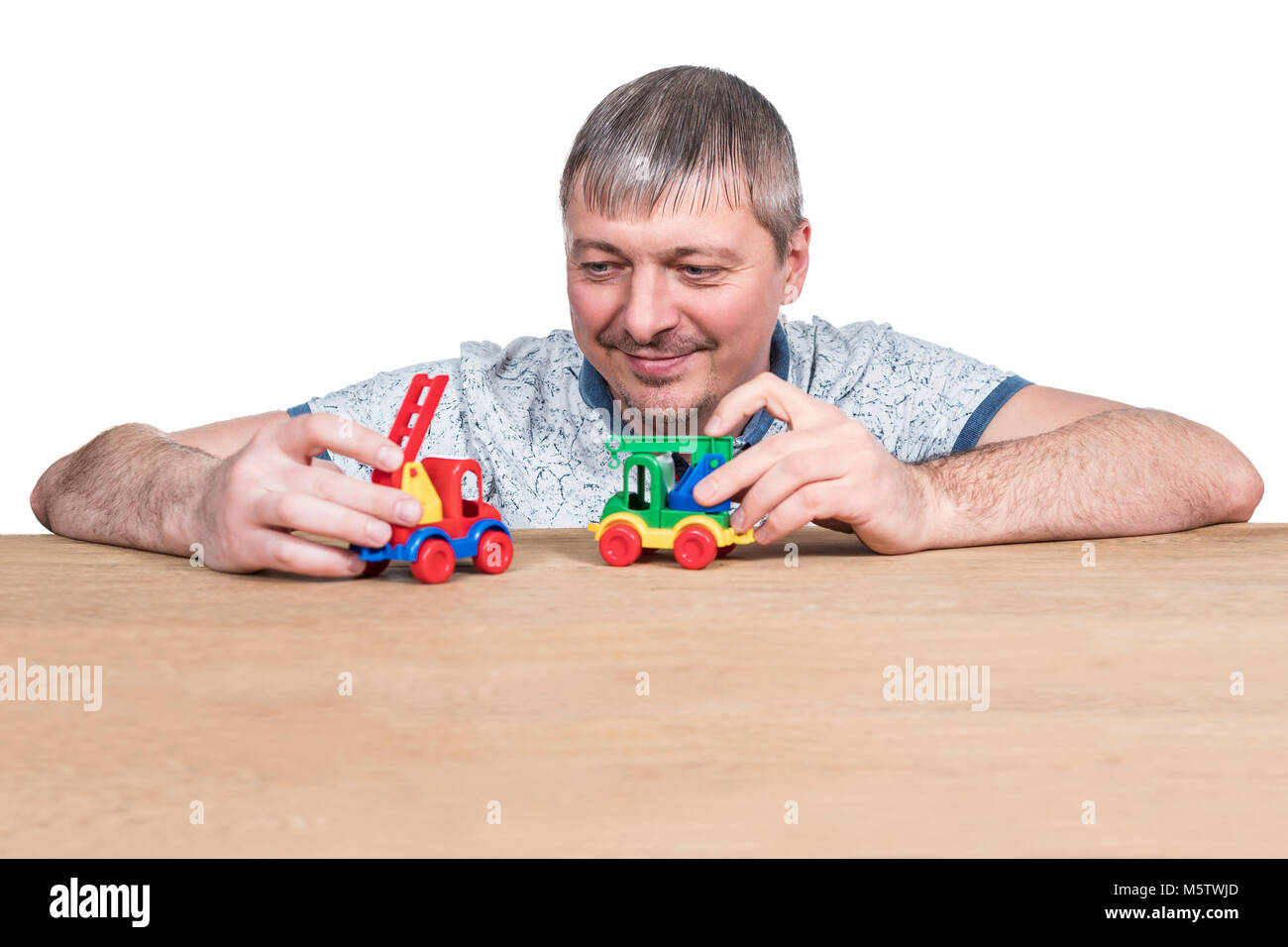 Toy car man hi-res stock photography and images - Alamy