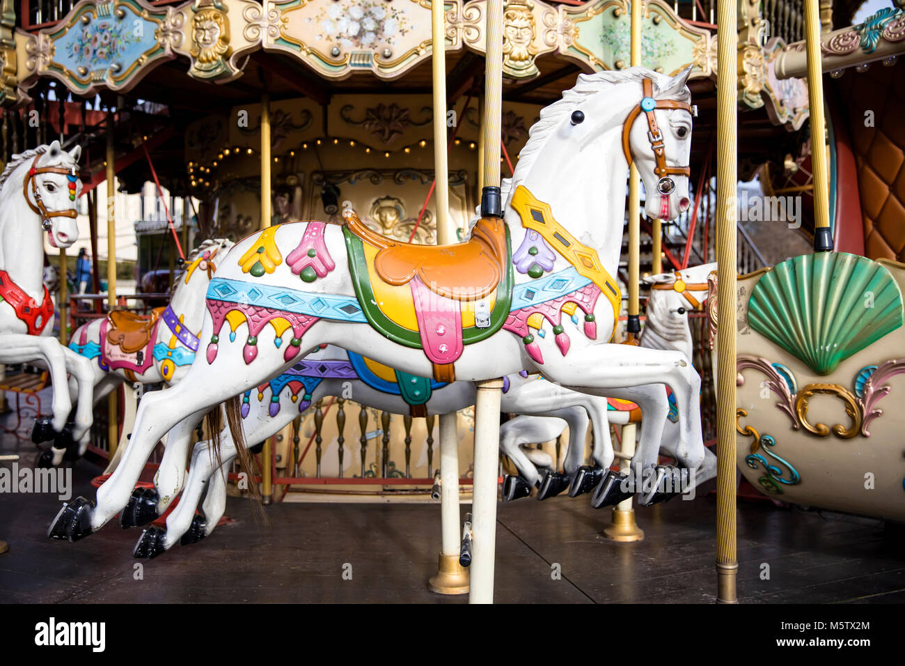 Vintage fairground carousel france hi-res stock photography and images ...