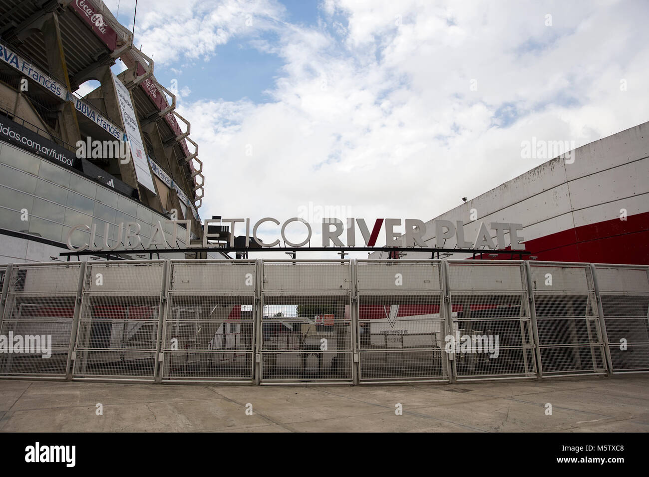 BUENOS AIRES, ARGENTINA - JANUARY 22, 2018: Detail of River Plate ...