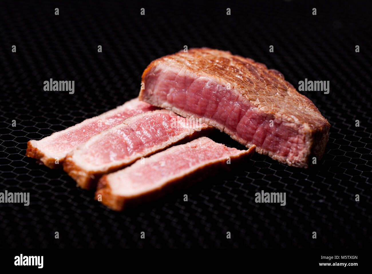 Steak, rare steak, snow beef Stock Photo - Alamy