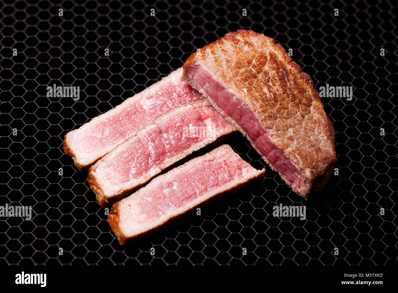 Steak, rare steak, snow beef Stock Photo - Alamy