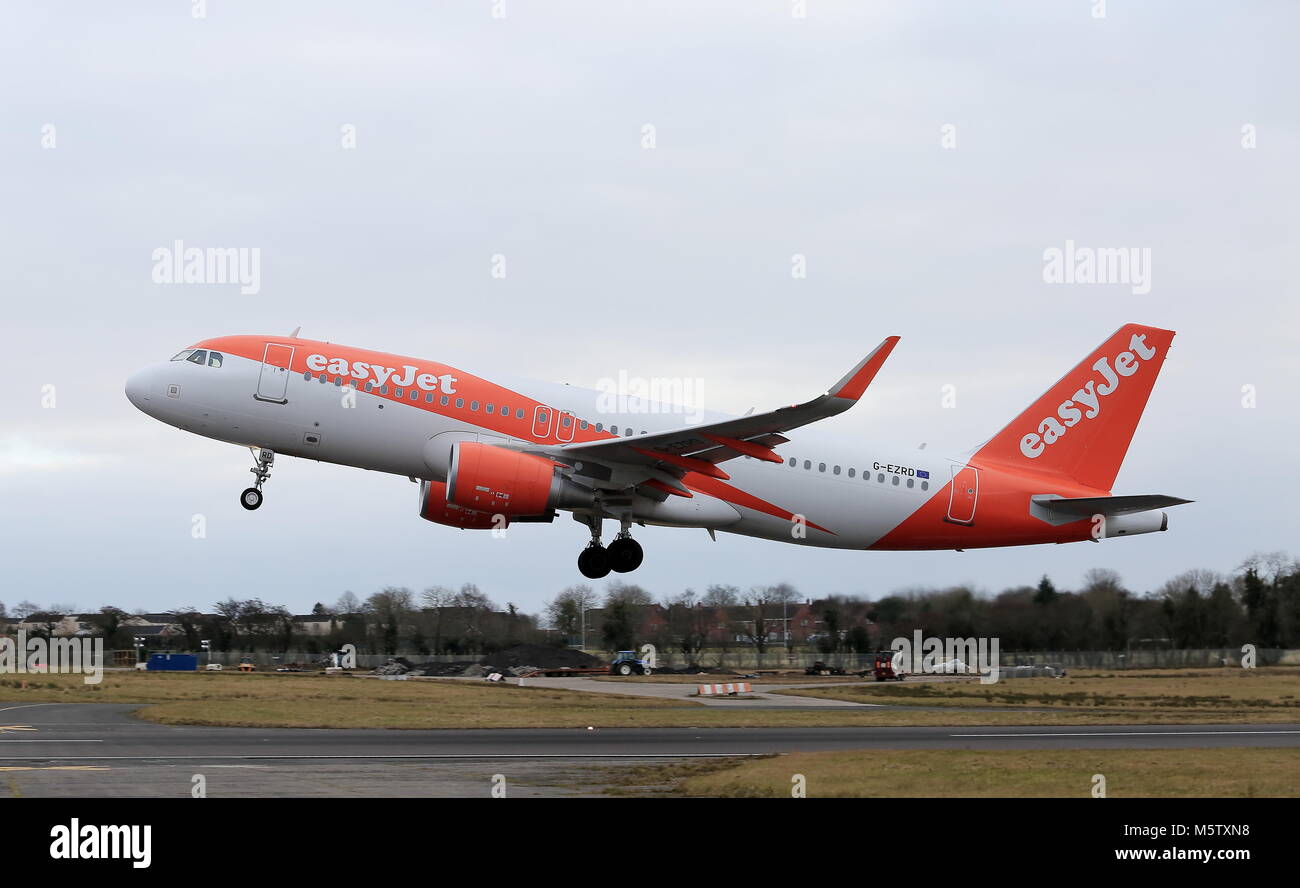 Easyjet and Ryanair @ Belfast International Airport Stock Photo - Alamy