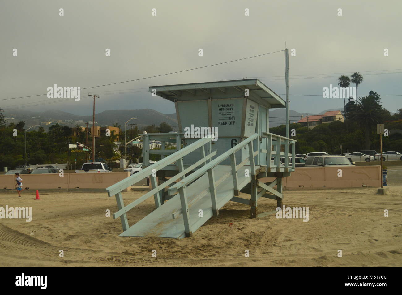 Lifeguard Stand On Malibu Beach. Architecture Nature Landscape. July 4 ...