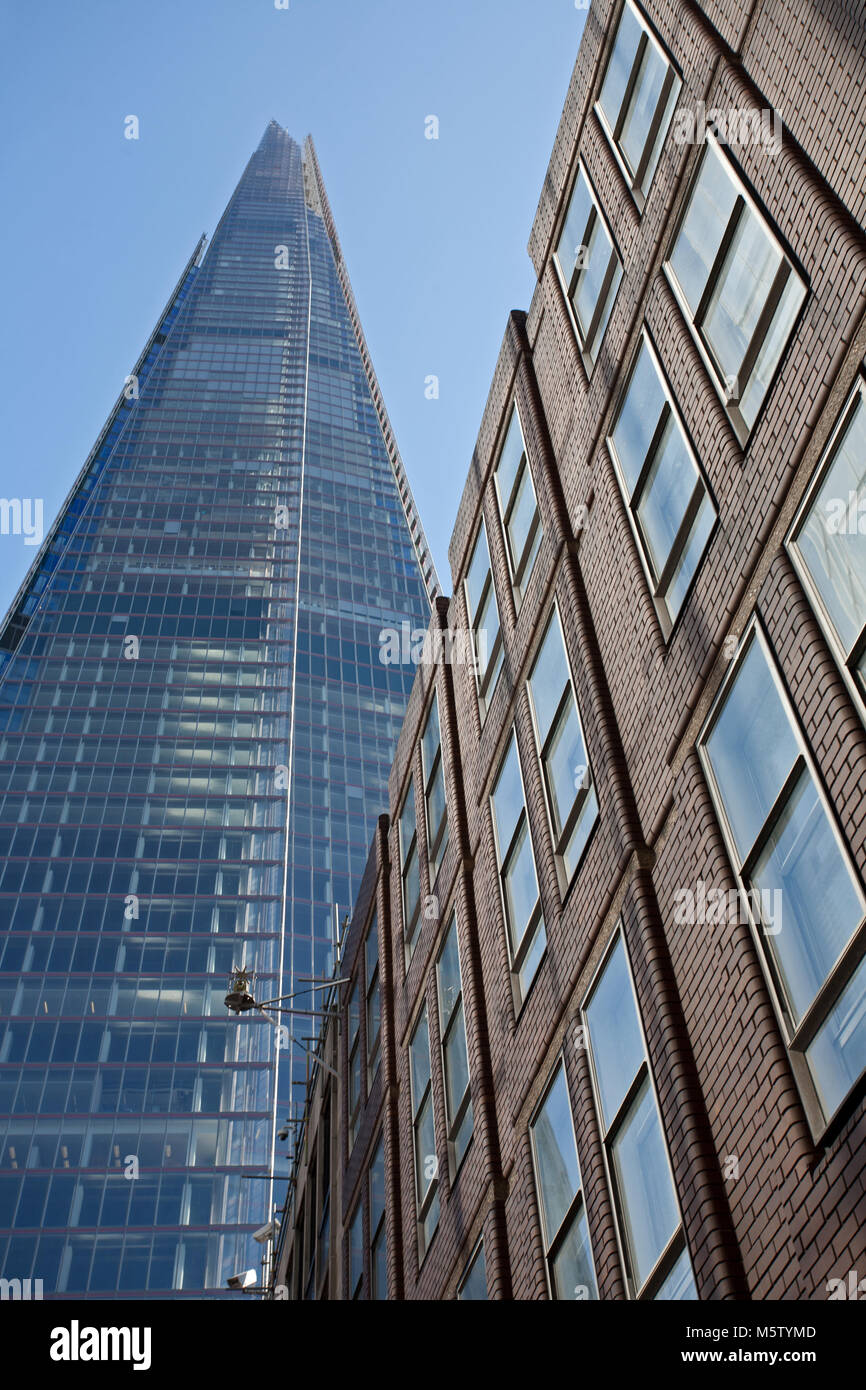 The Shard, London, viewed from London Bridge Street Stock Photo - Alamy