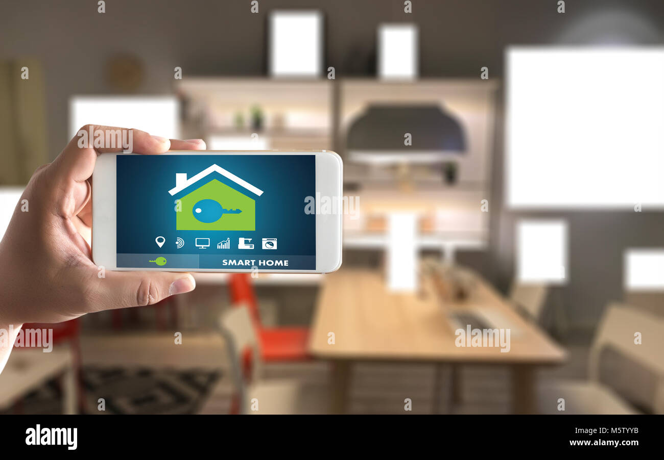 Internet of things iot Remote home control to modern living room system ...