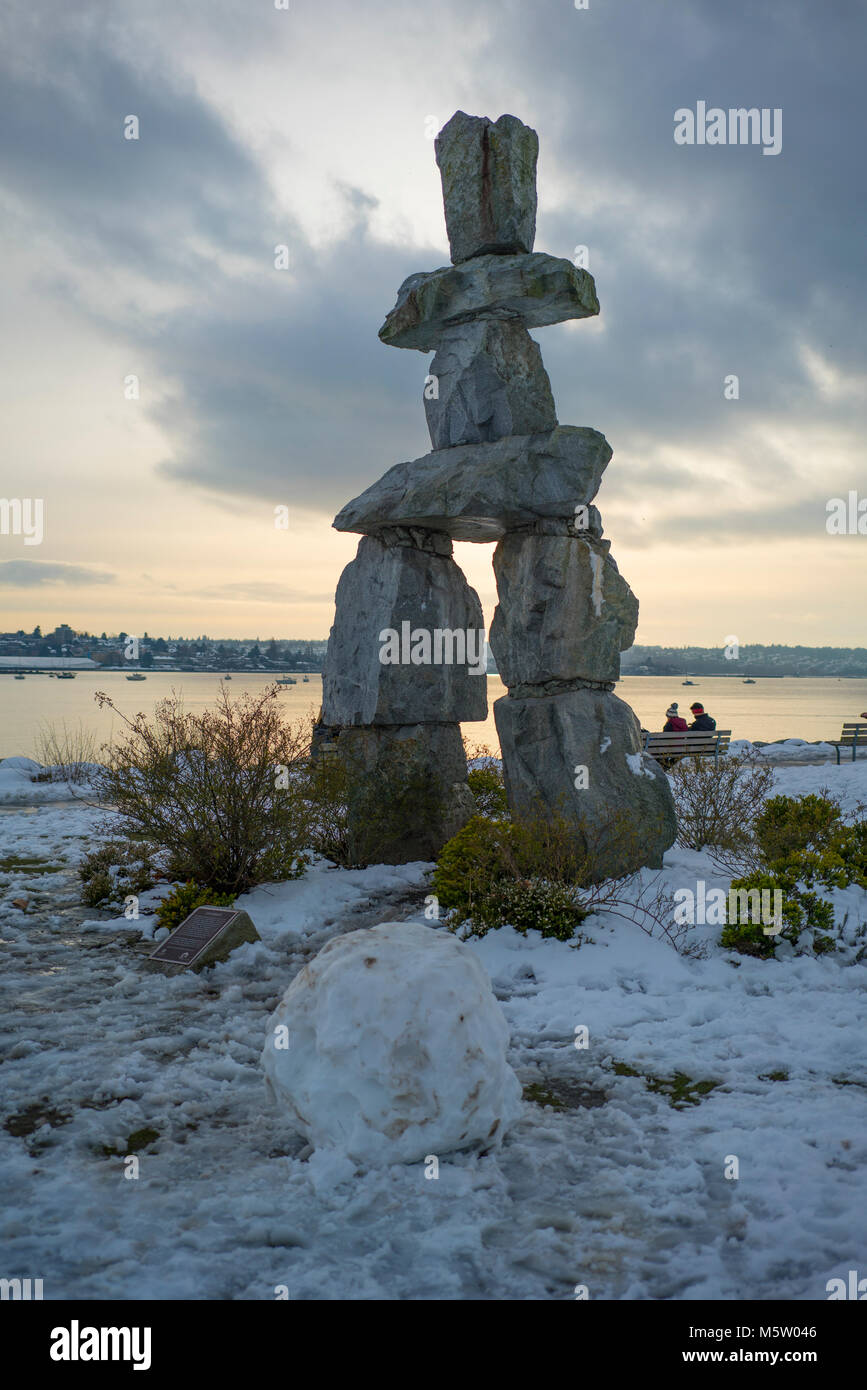 Inuit Stone Man Inukshuk Stone High Resolution Stock Photography and ...