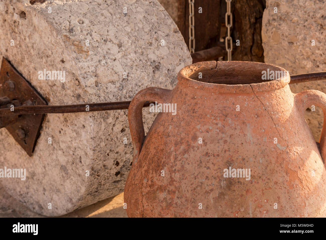 Historical olive press hi-res stock photography and images - Alamy