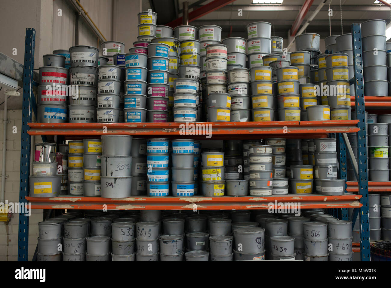 inside the facilities of a modern day printers Stock Photo - Alamy