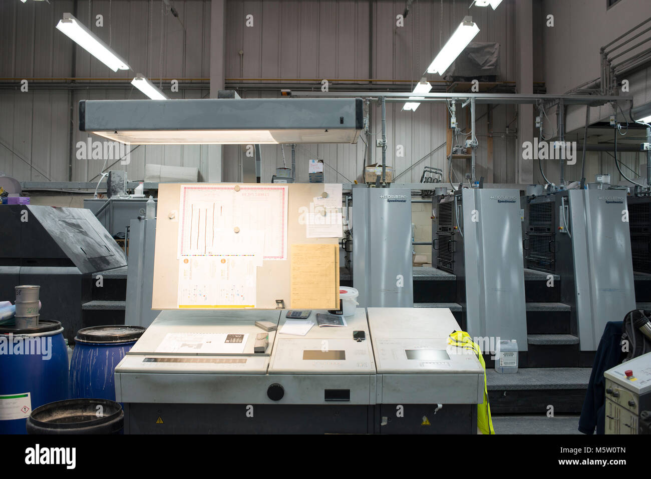 inside the facilities of a modern day printers Stock Photo - Alamy