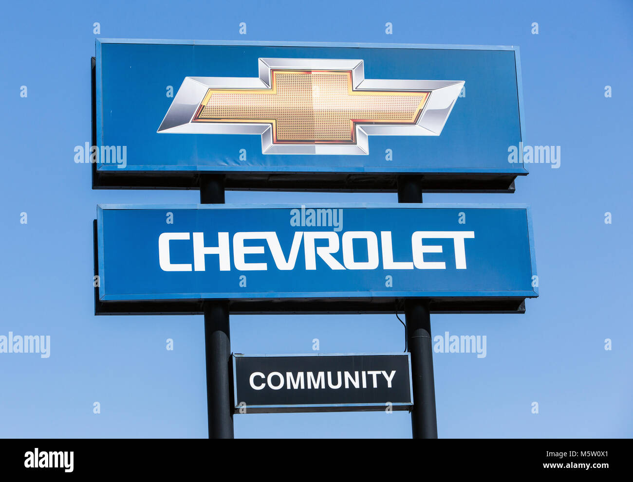 Chevrolet Sign USA Stock Photo - Alamy