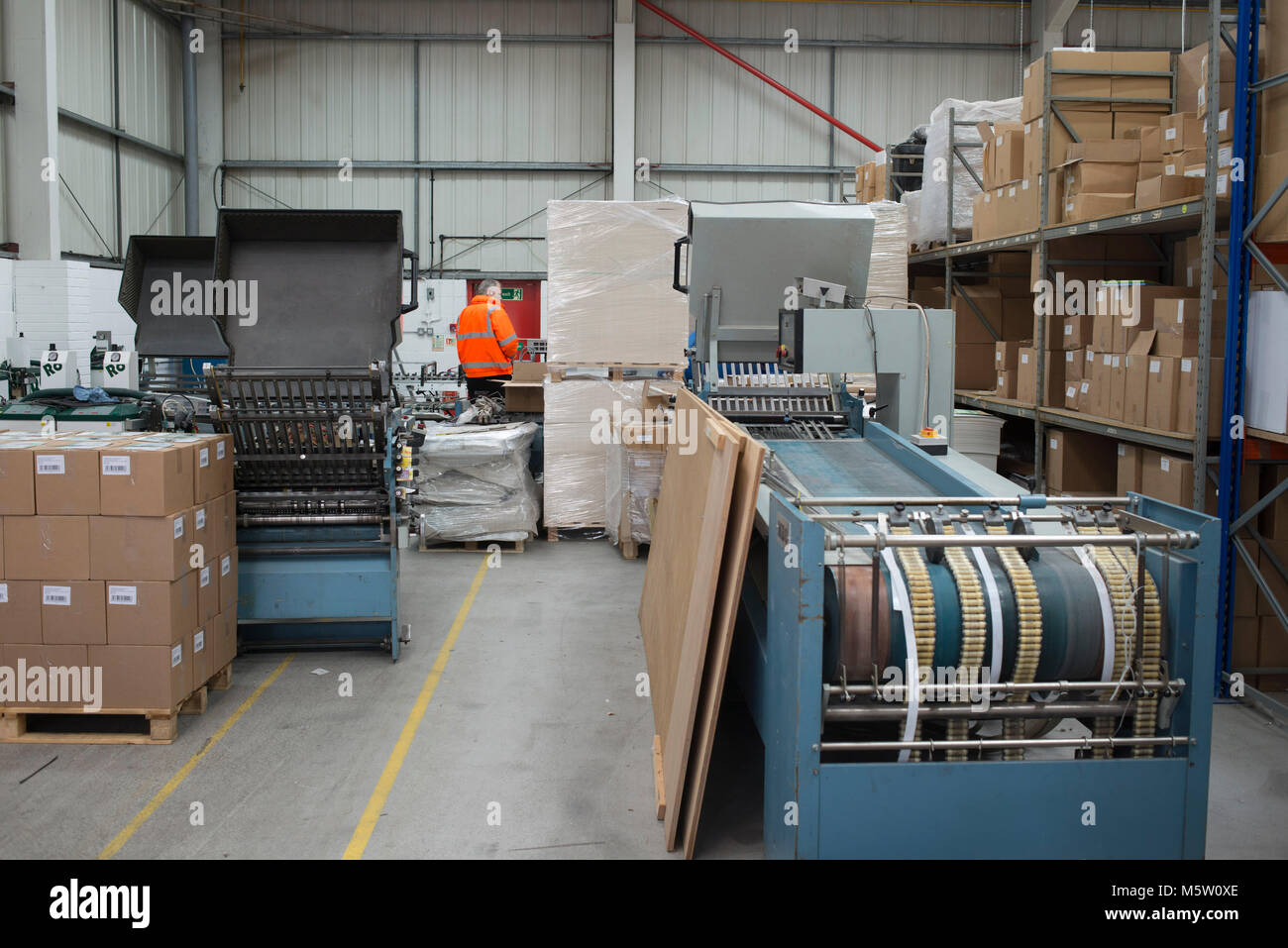 inside the facilities of a modern day printers Stock Photo - Alamy