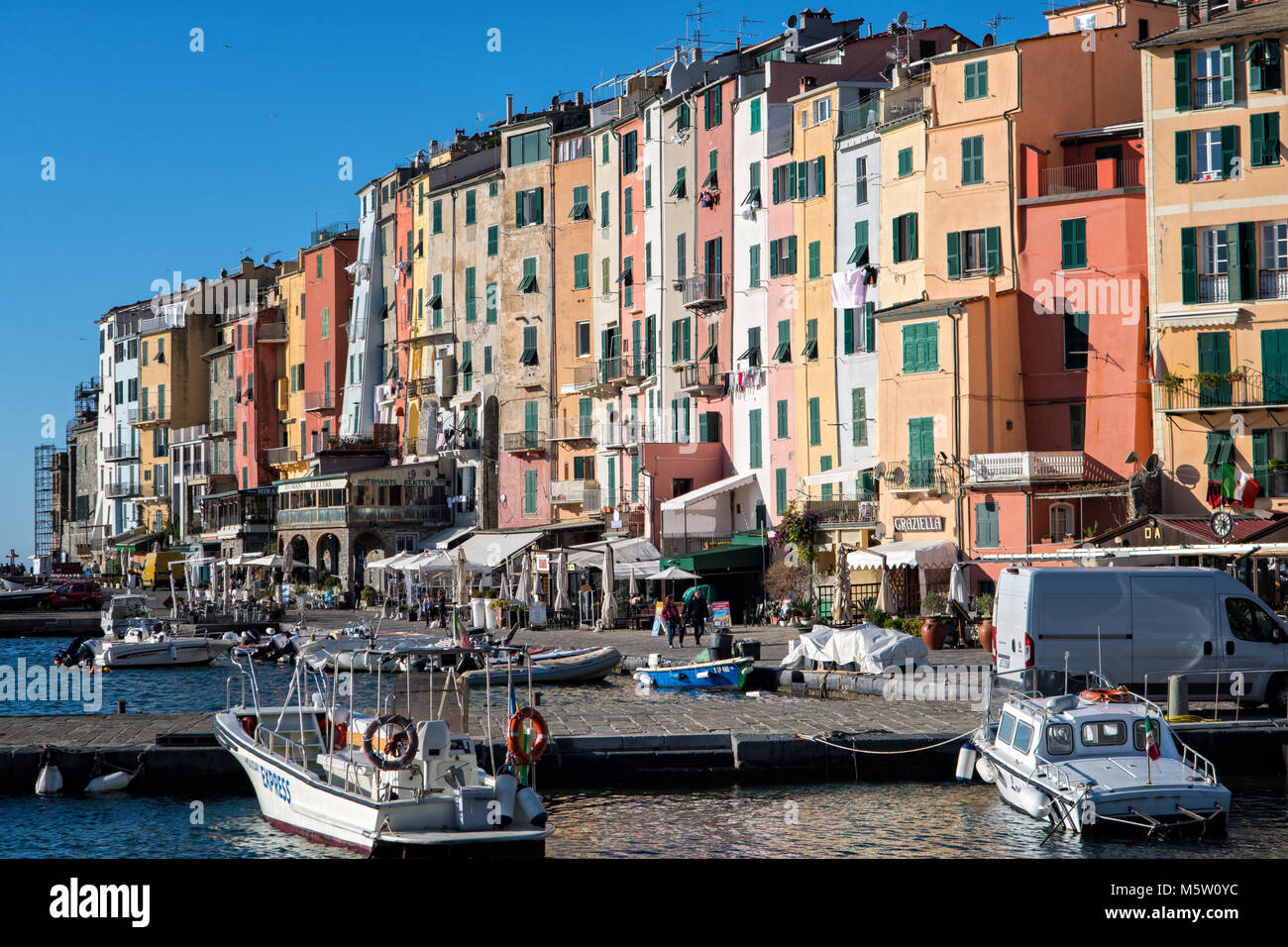 The colorful village of Porto Venere in Liguria, Italy Stock Photo - Alamy