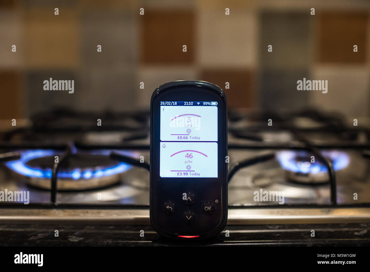 Smart Metering Showing Live Data Stock Photo - Alamy