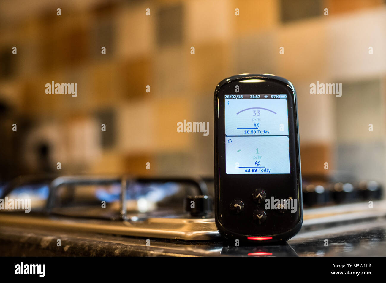 Smart Metering Showing Live Data Stock Photo - Alamy