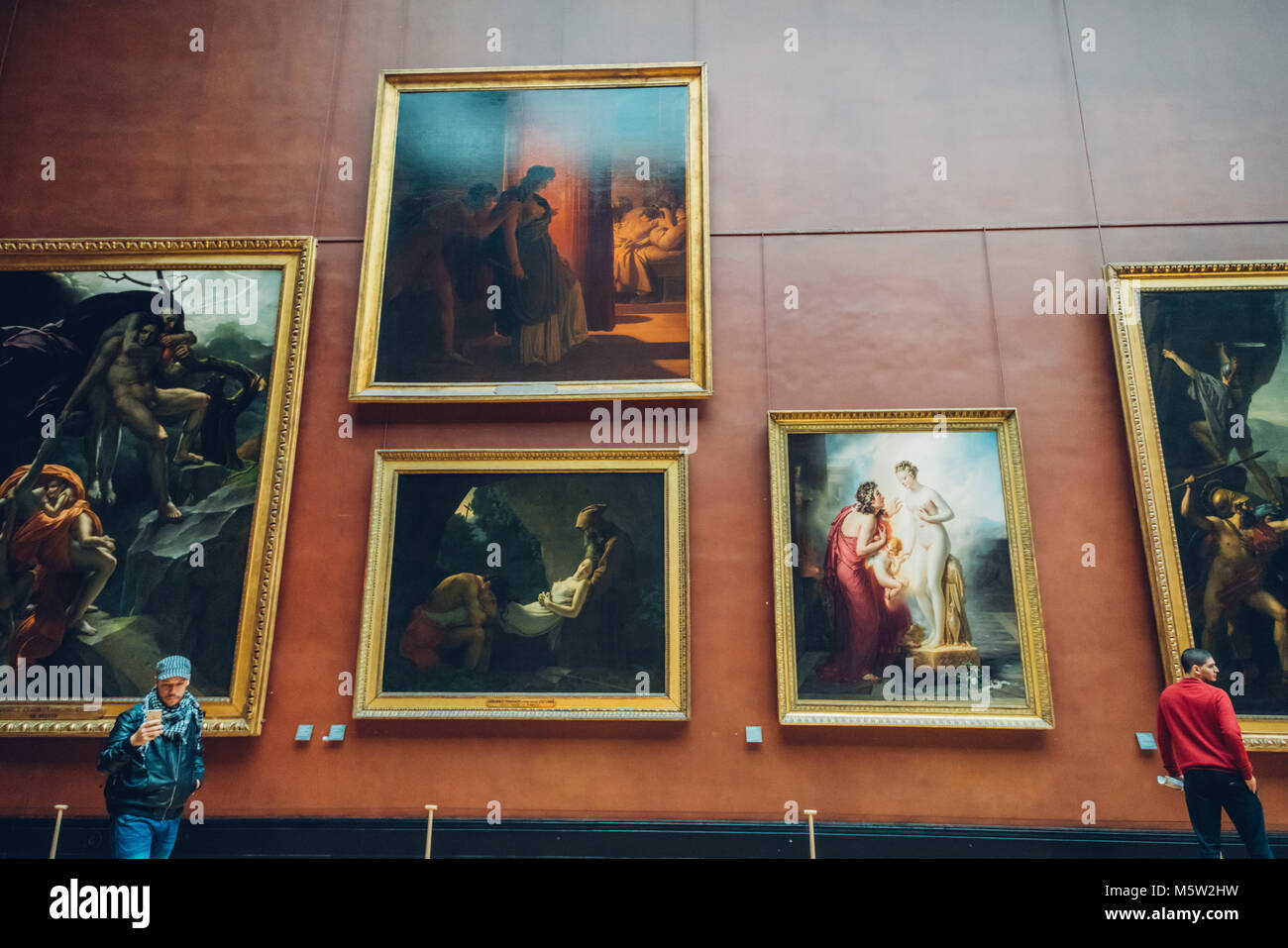 French painting room louvre hi-res stock photography and images - Alamy