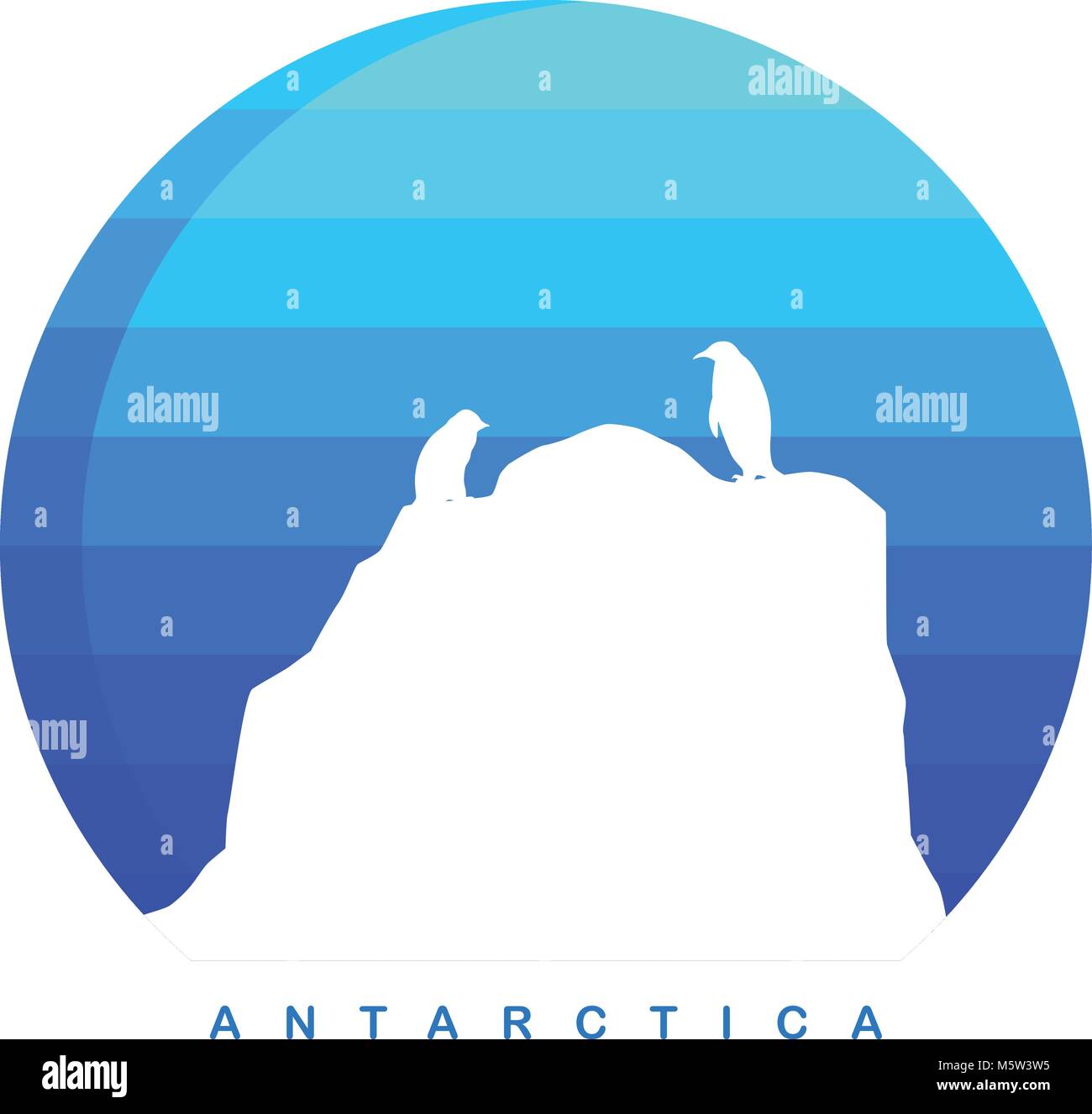 antarctica theme ice berg logo template vector Stock Vector Image & Art ...