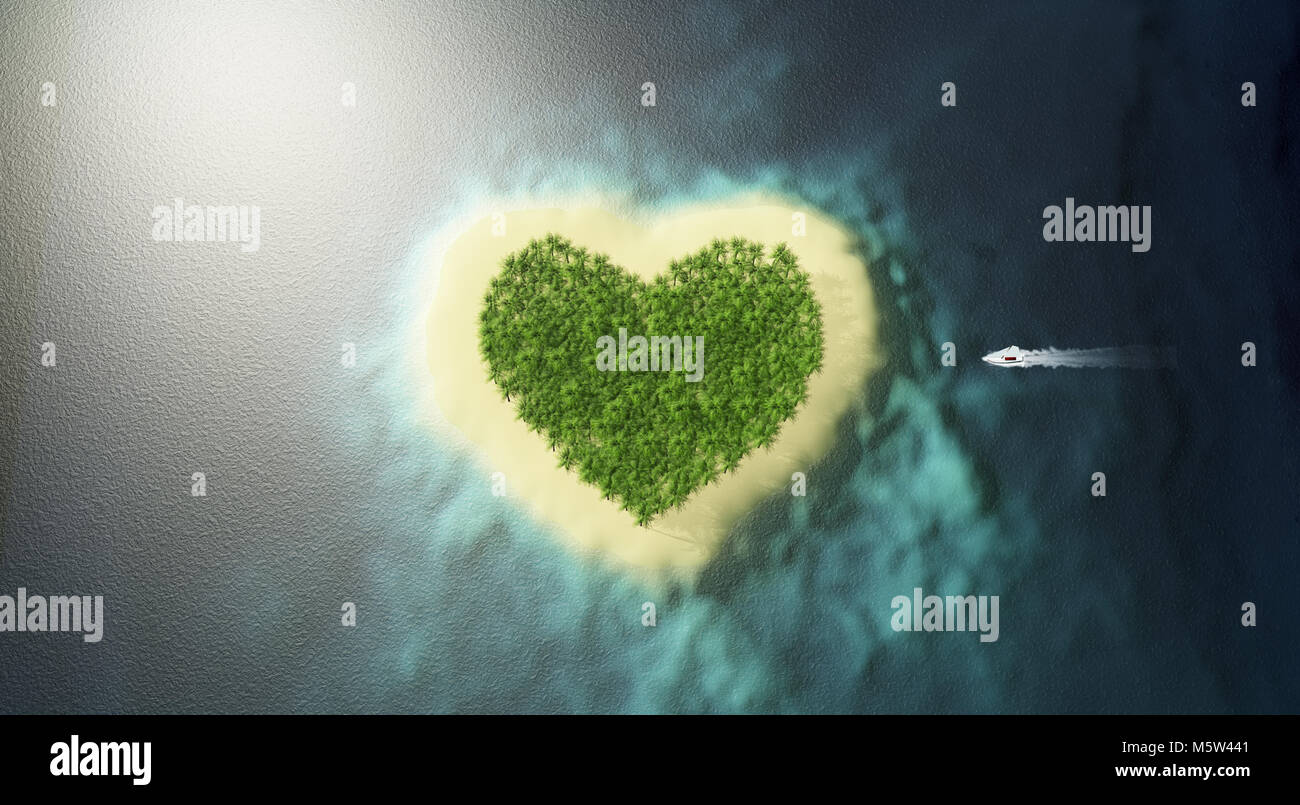 Heart shaped island hi-res stock photography and images - Alamy