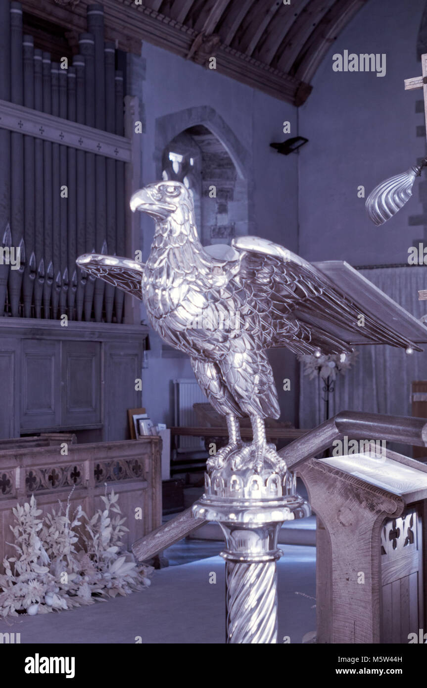 Interior infrared picture of St Marys Church at Huish Episcopi near ...