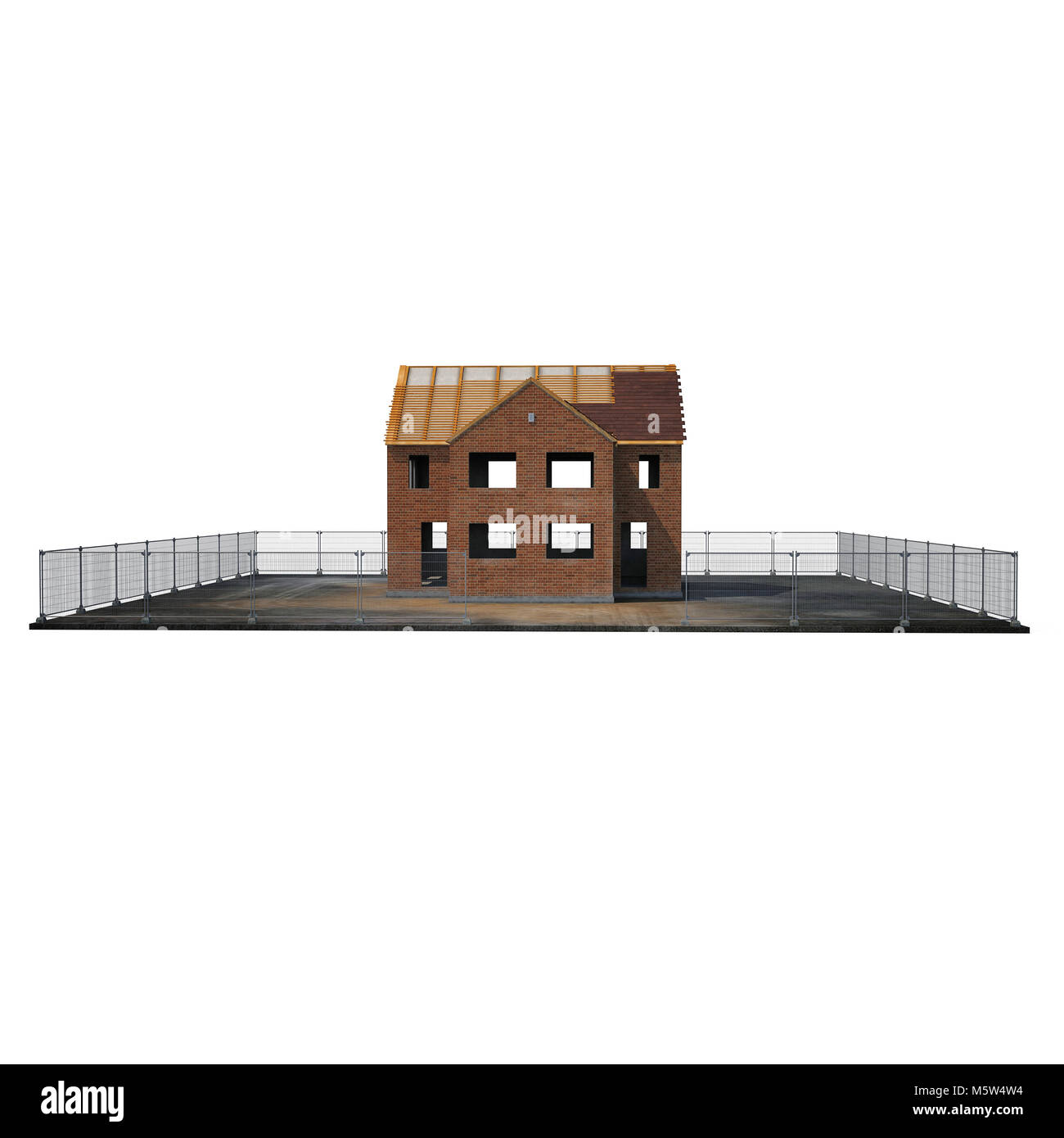 New roof under construction Cut Out Stock Images & Pictures - Alamy