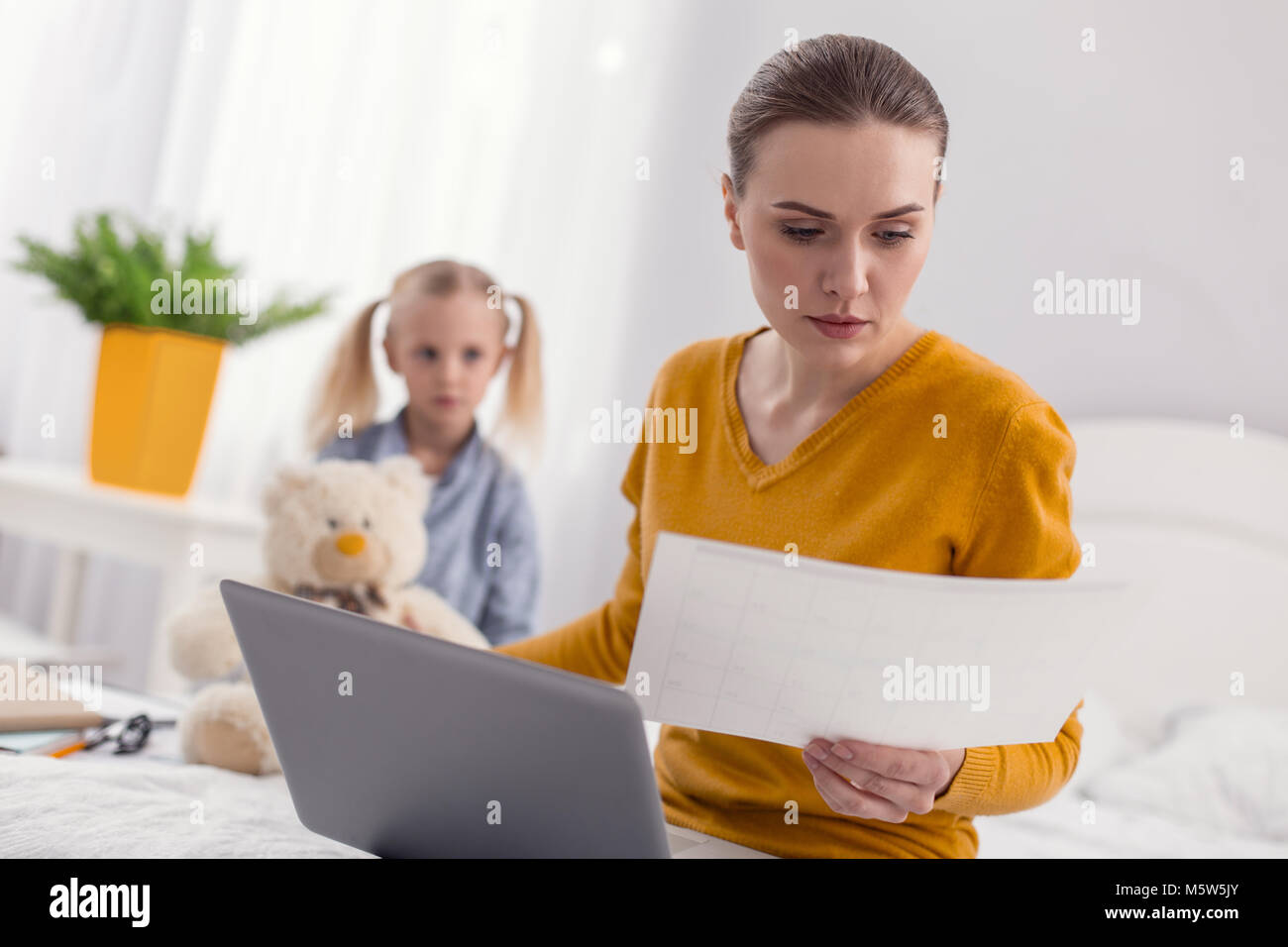 Mother neglecting child hi-res stock photography and images - Alamy