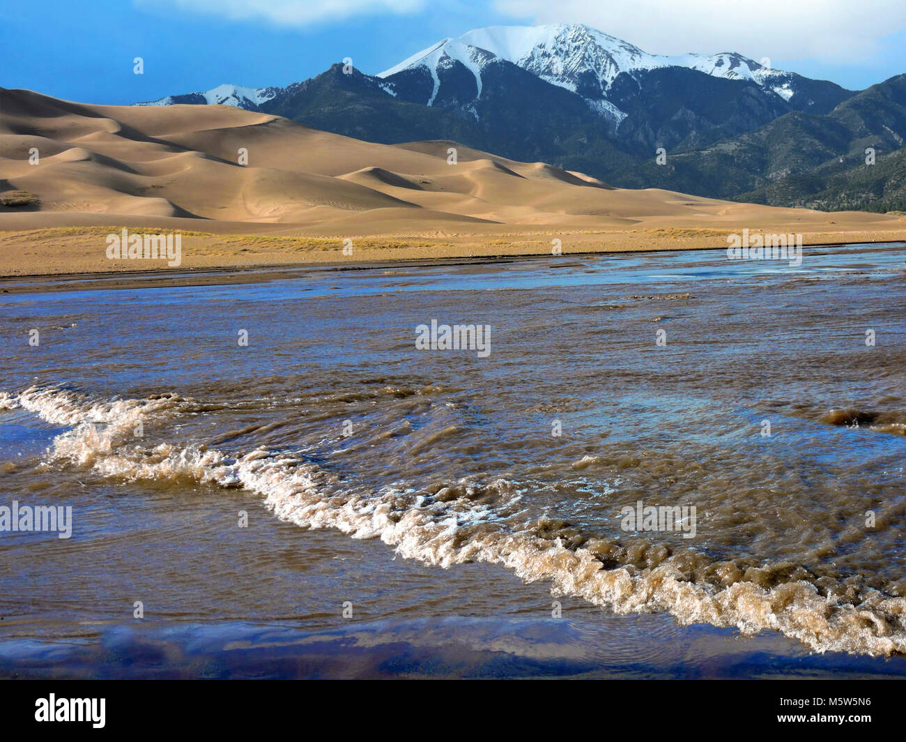 Surge Flow on Medano Creek Stock Photo - Alamy