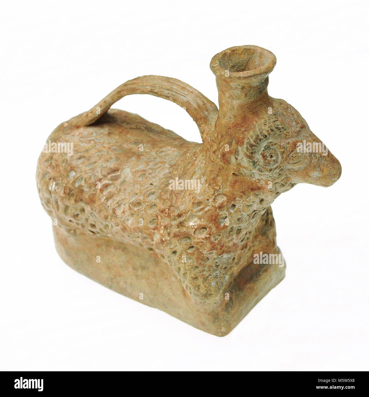Roman vessel in the shape of a stretched ram. 2nd century. From North ...