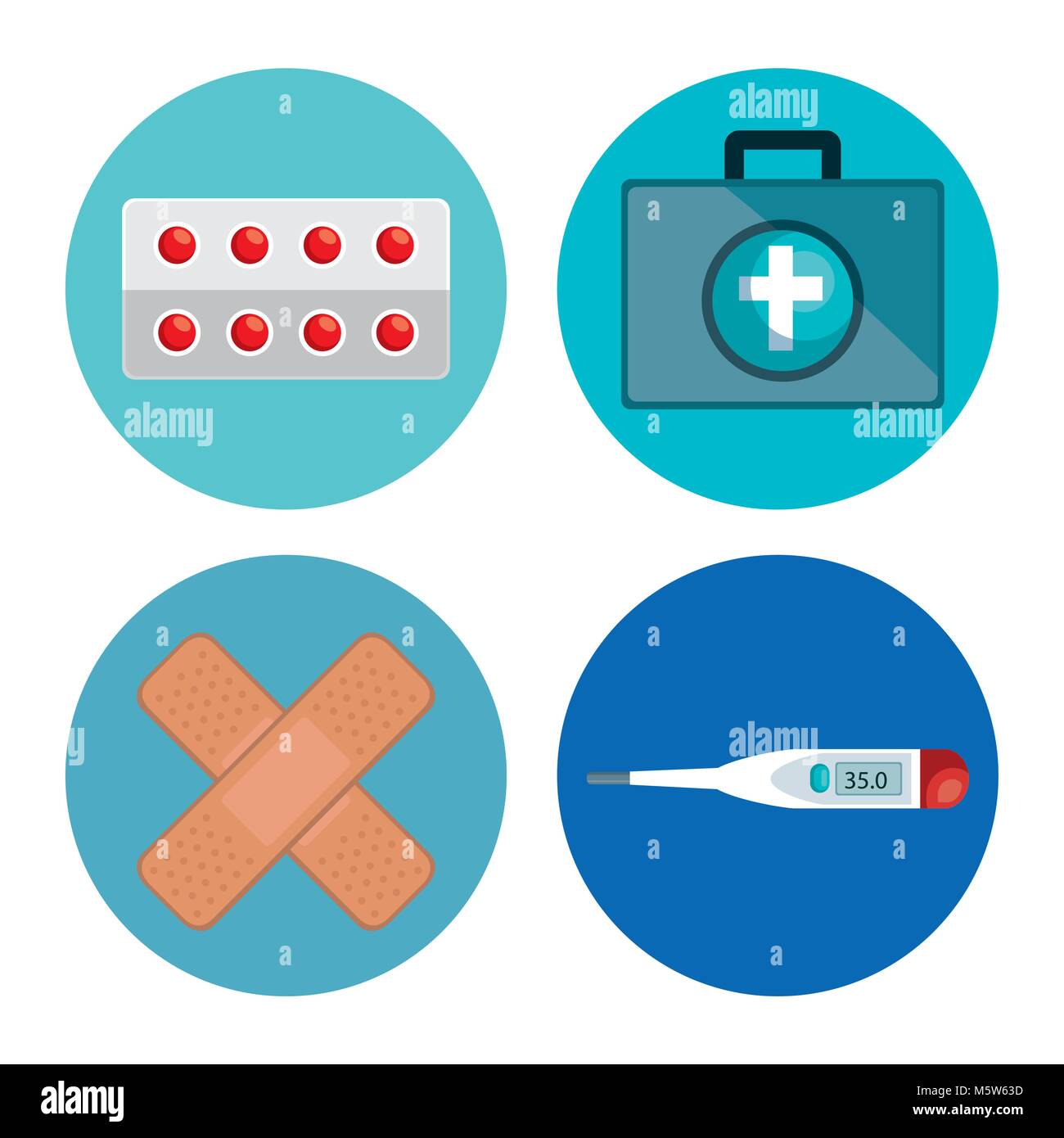 medical elements set icons vector illustration design Stock Vector ...