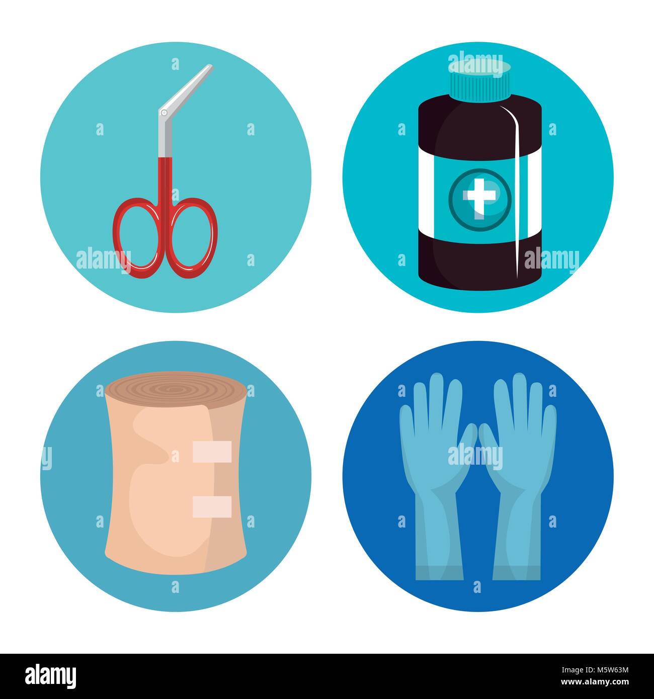 medical elements set icons vector illustration design Stock Vector ...