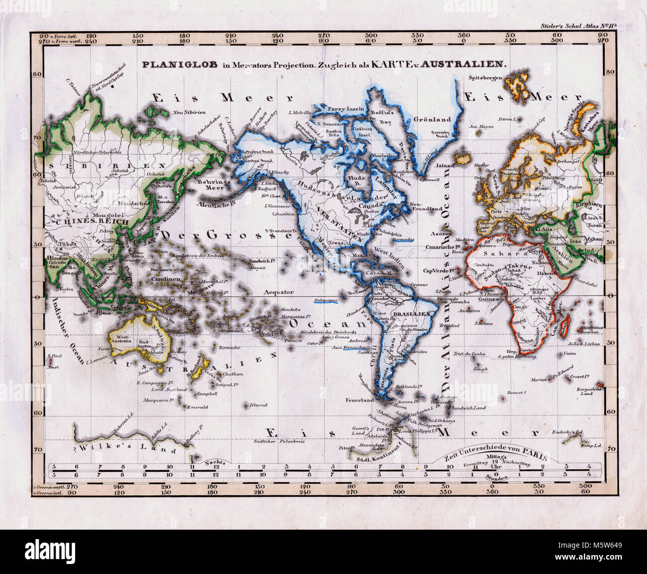 Map of north america and europe hi-res stock photography and images - Alamy