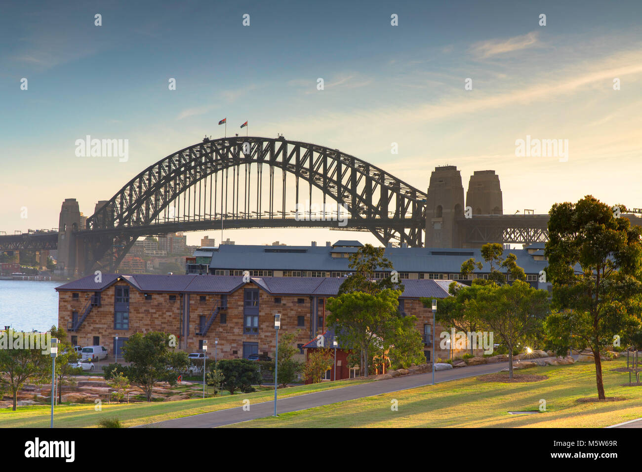 Sydney Harbour Bridge from Barangaroo Reserve, Sydney, New South Wales ...