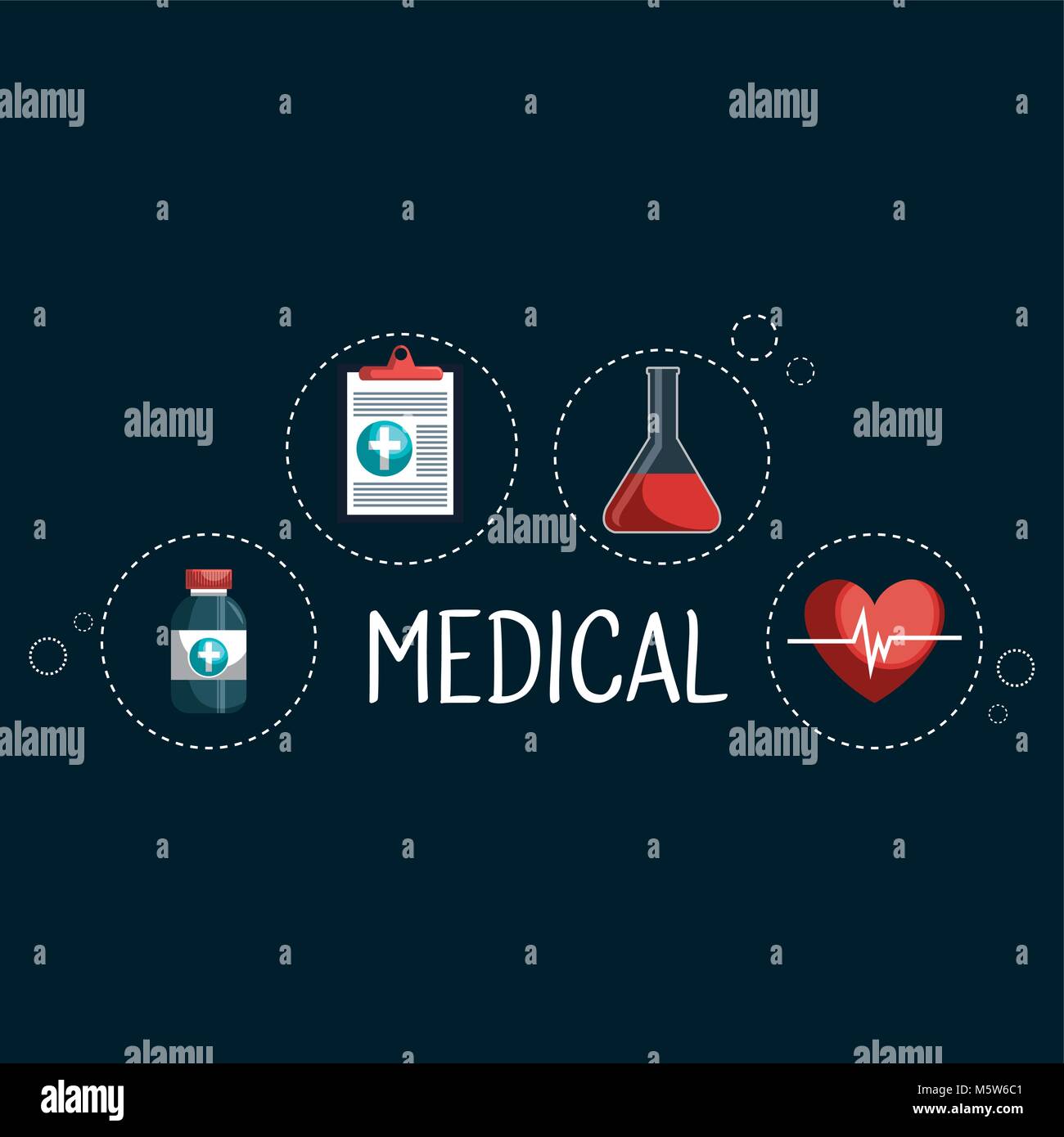 medical elements set icons vector illustration design Stock Vector ...