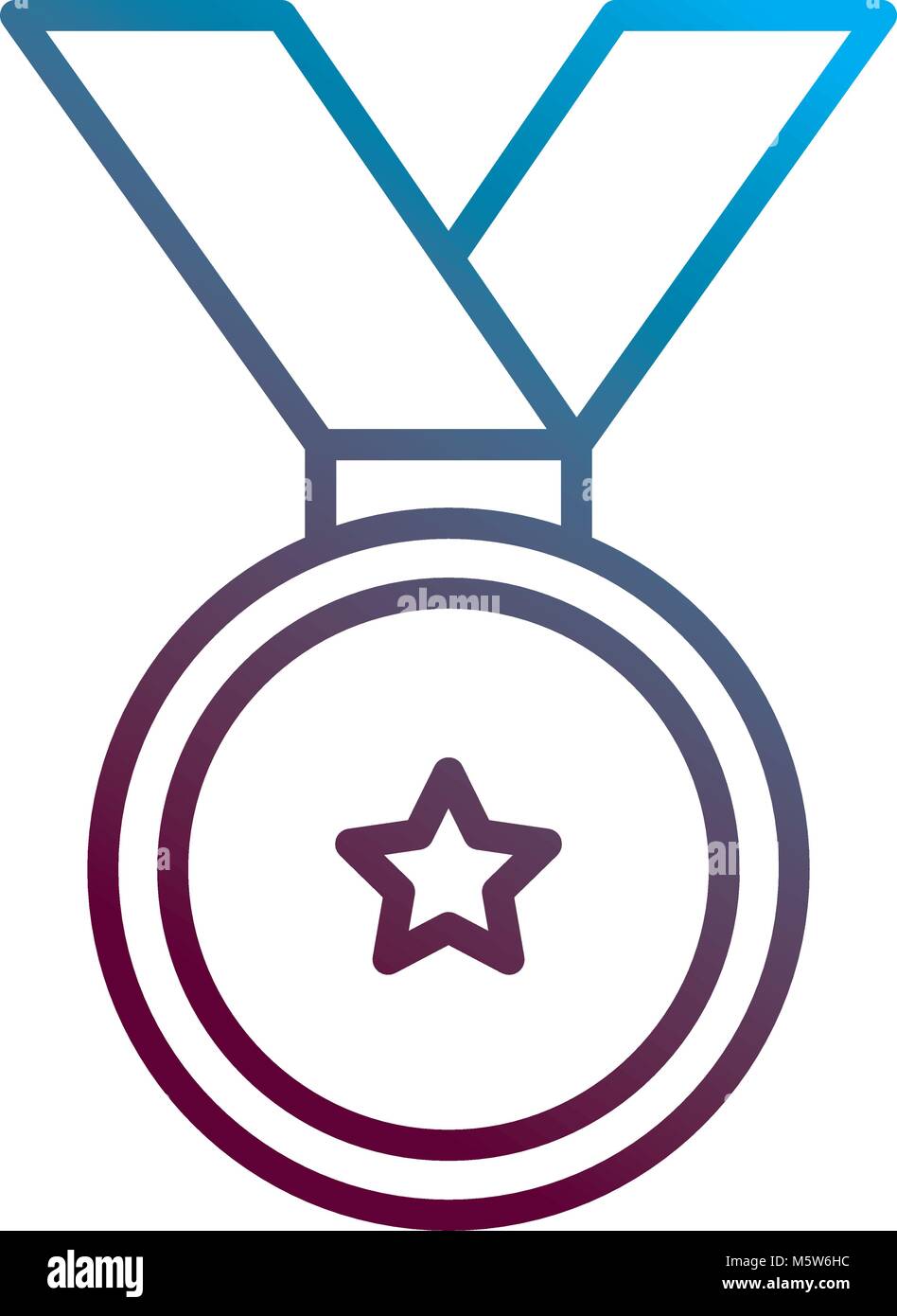 winner medal isolated icon vector illustration design Stock Vector ...