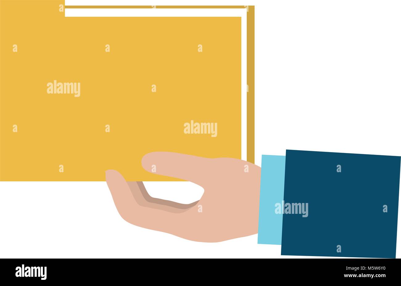 hand with file folder isolated icon vector illustration design Stock ...