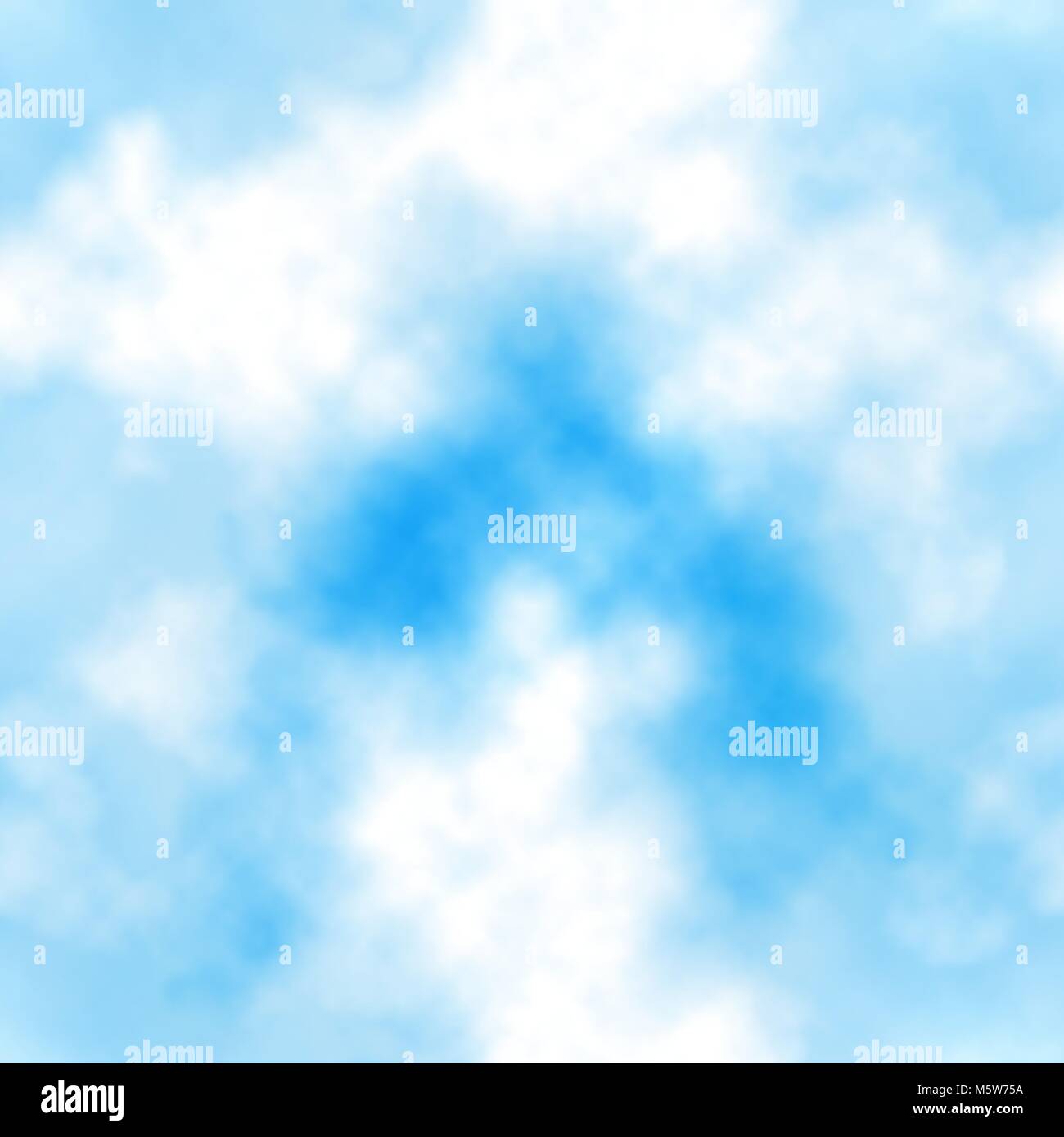 Seamless vector tile of white clouds in a blue sky made using a ...