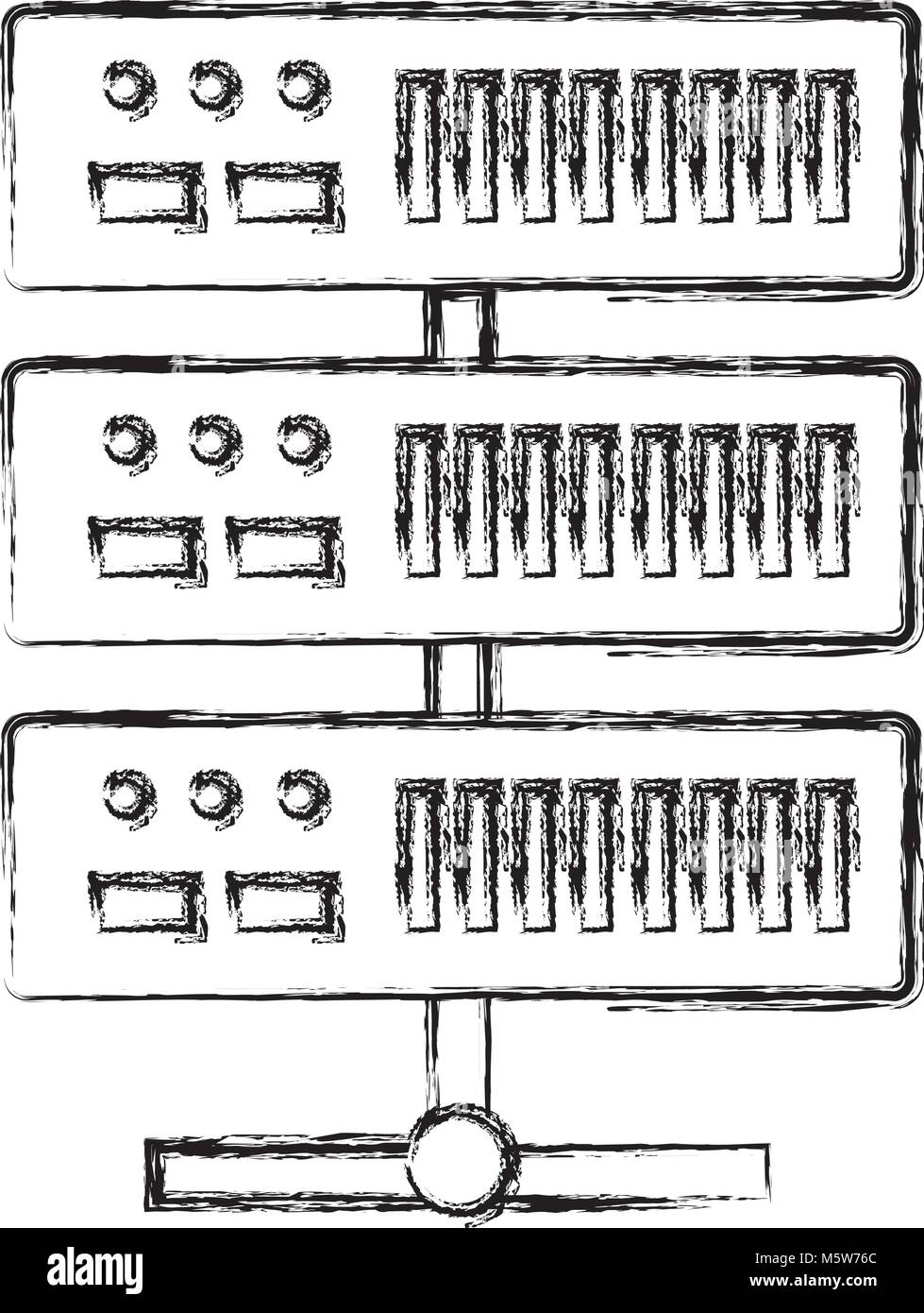 data center server icon vector illustration design Stock Vector Image ...