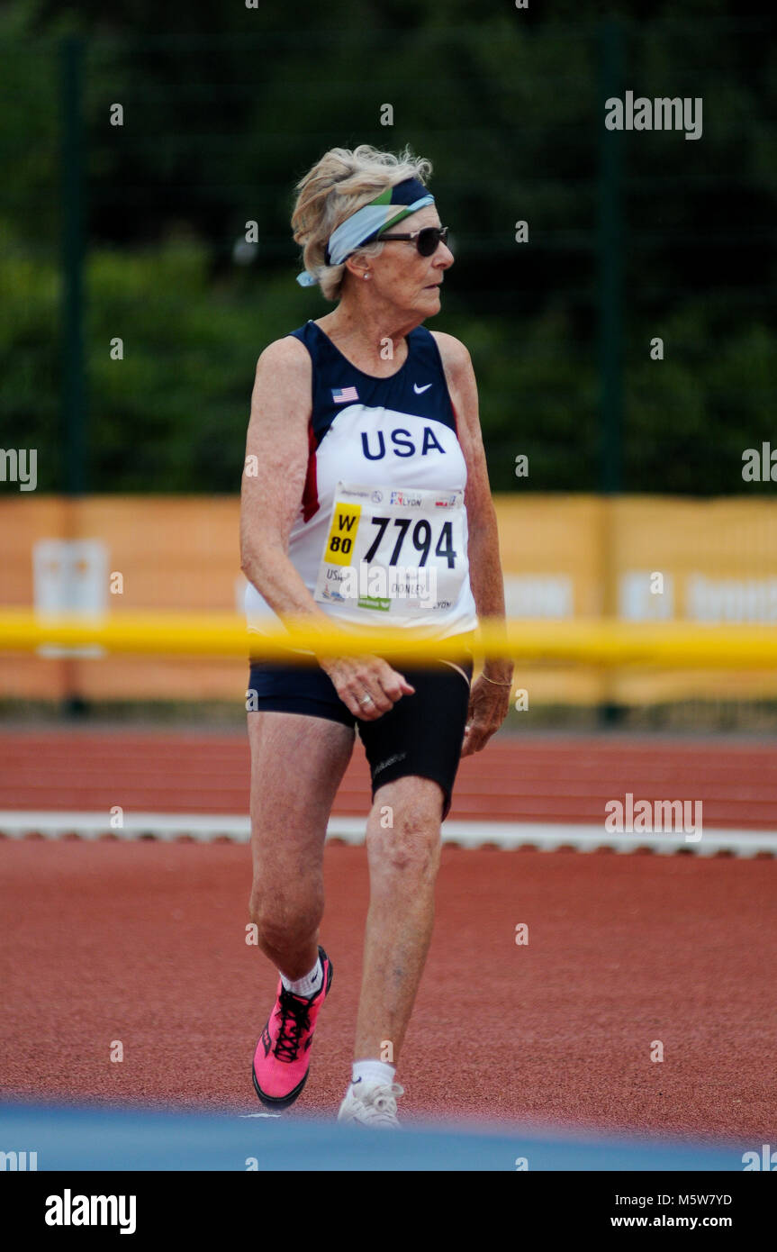 World Masters Athletics Championships, Female High Jump, Lyon, France ...