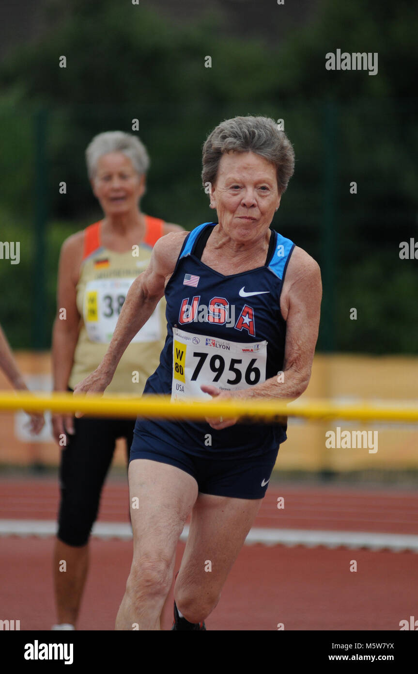 World Masters Athletics Championships, Female High Jump, Lyon, France ...