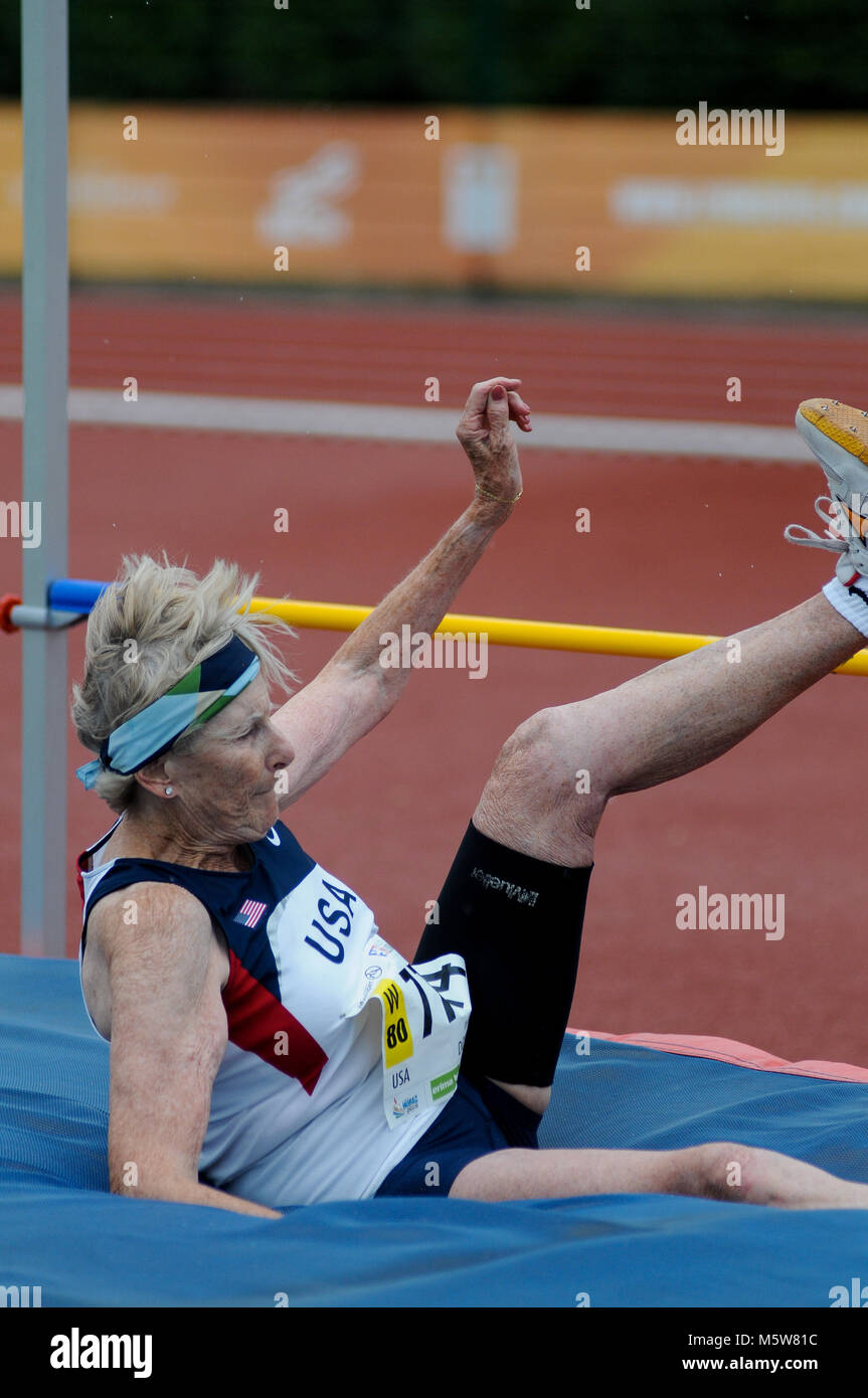 World Masters Athletics Championships, Female High Jump, Lyon, France ...