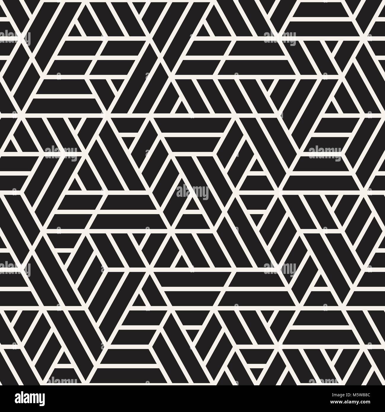 Vector seamless stripes pattern. Modern stylish texture with monochrome ...