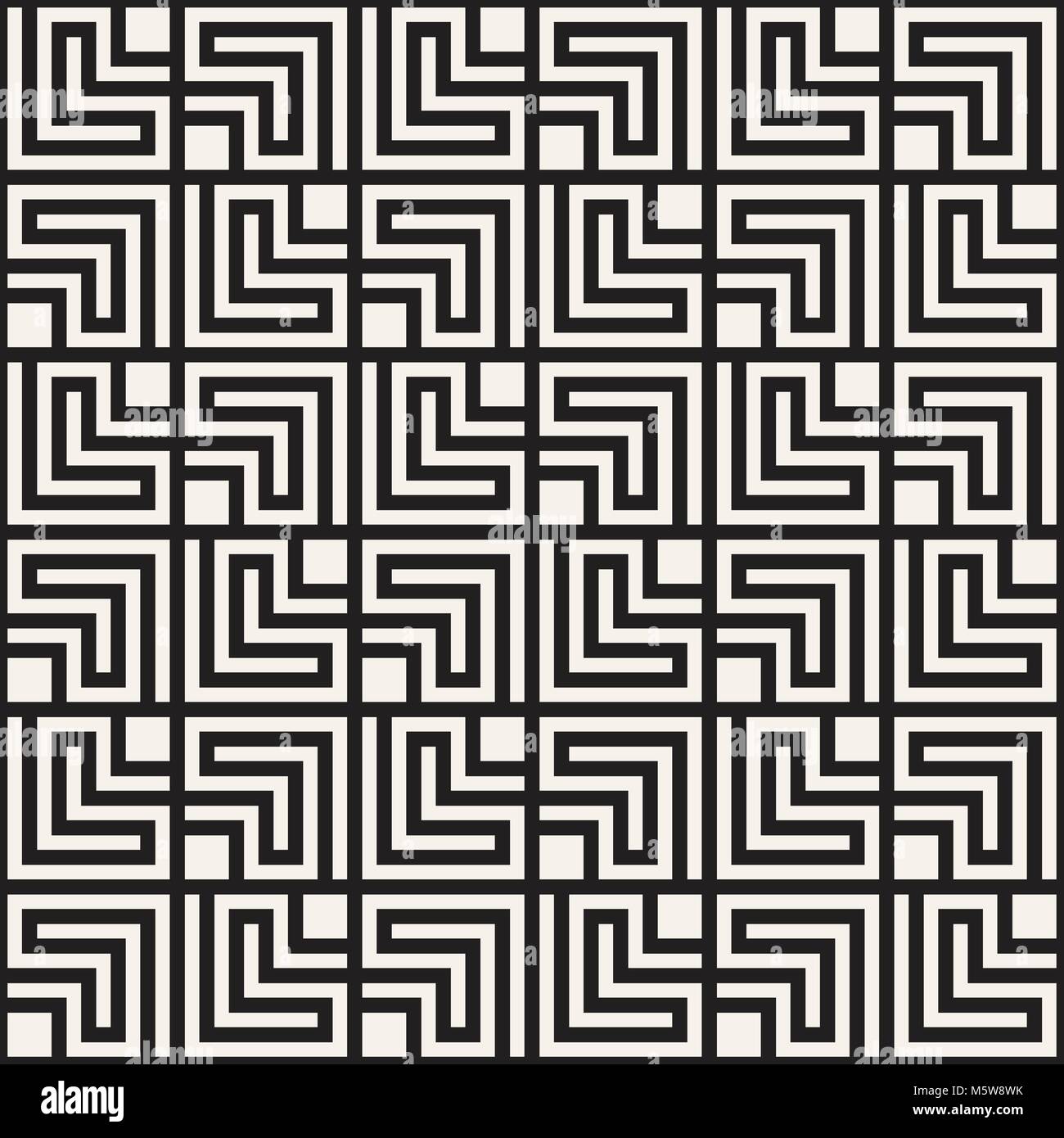 Vector seamless lattice pattern. Modern stylish texture with monochrome ...