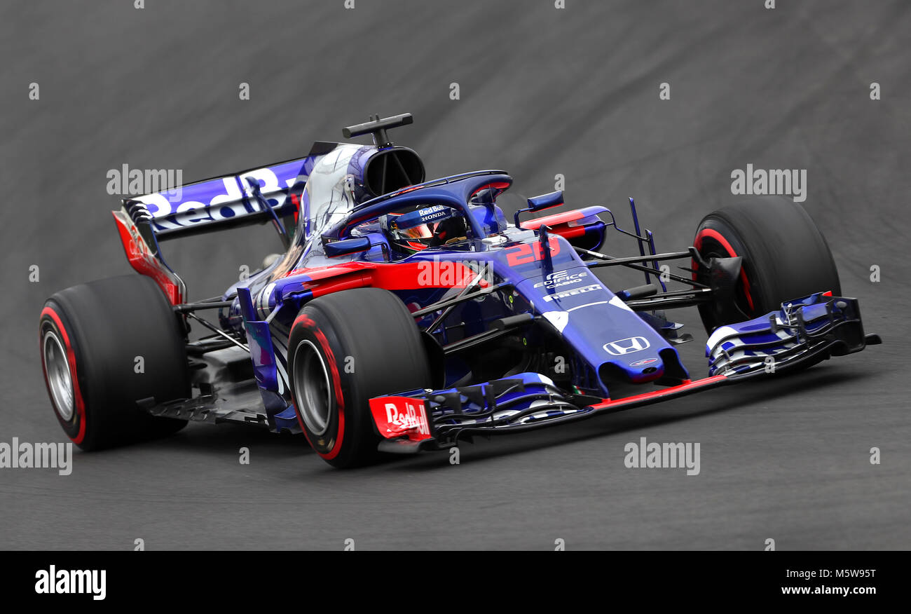 Toro Rosso's Brendon Hartley during day one of pre-season testing at ...